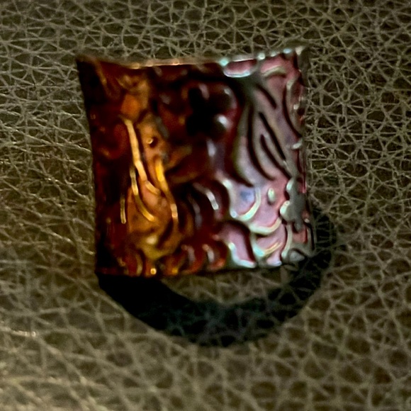 Jewelry | Vintage Cooper Tone Textured Design Ring Size 7 | Poshmark